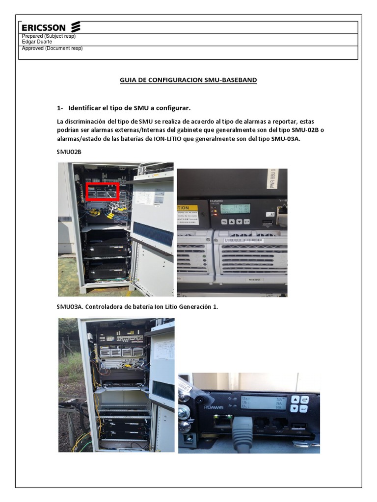 Guia de Configuracion Smu-Baseband Rev1 | PDF | Informática ...