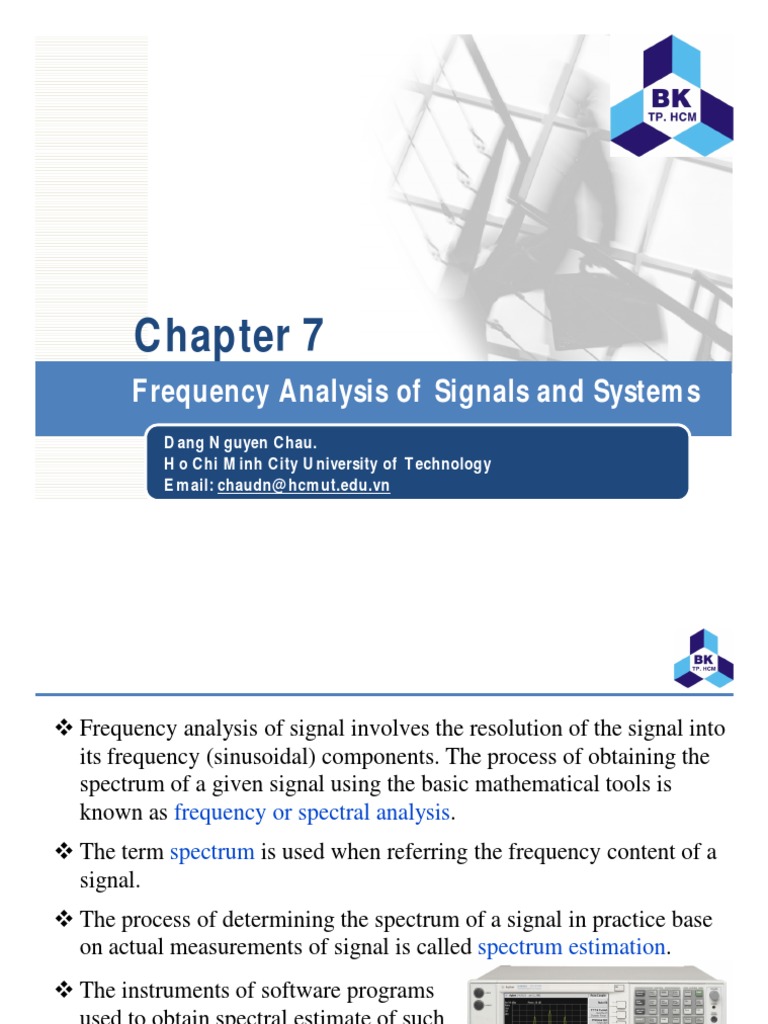 DSP-Lec 07-Frequency Analysis of Signals and Systems | PDF | Spectral ...