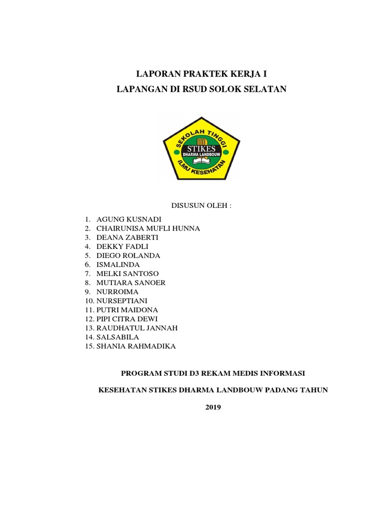 PKL 1 RSUD Solok Selatan | PDF