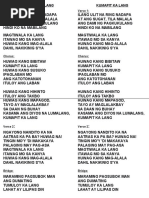 Great Is Thy Faithfulness (Tagalog) | PDF