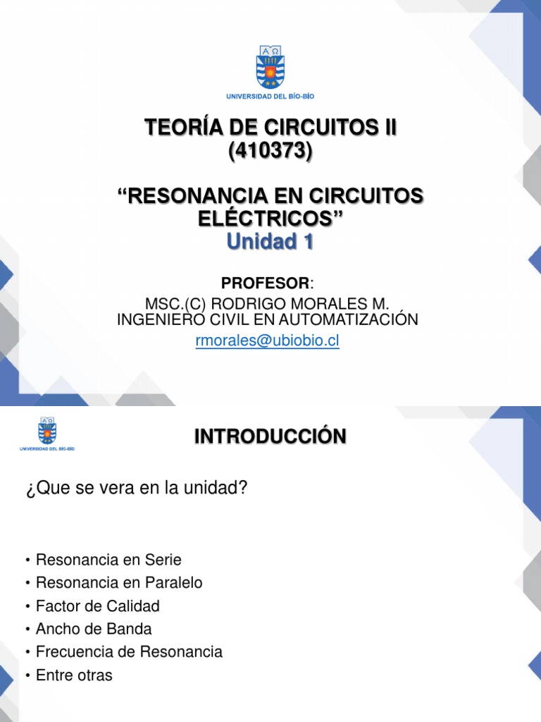 (Circuitos II) Resonancia | PDF | Resonancia | Impedancia eléctrica