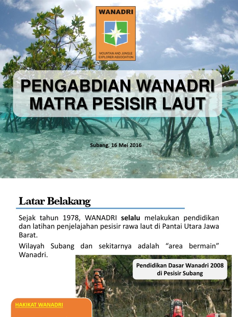 Pendidikan Dasar Wanadri di Subang | PDF