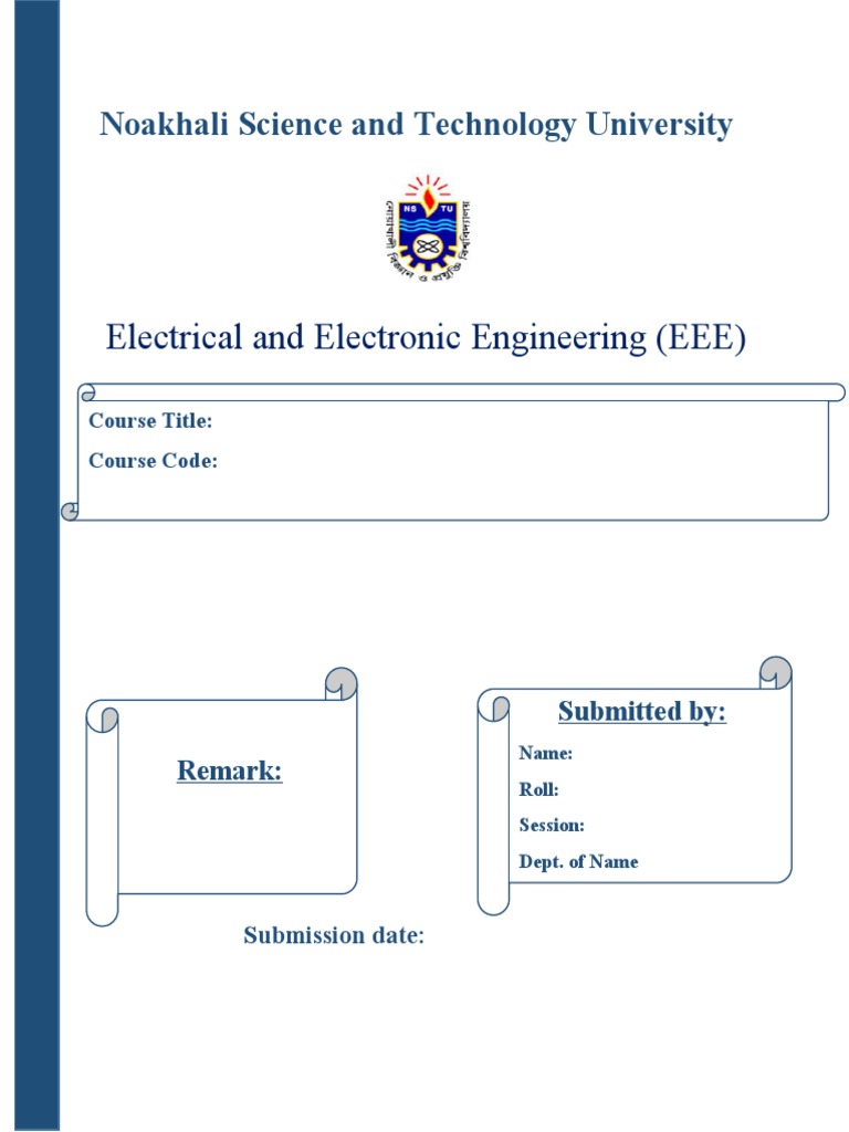 Noakhali University EEE Submission Guide | PDF | Science & Mathematics ...