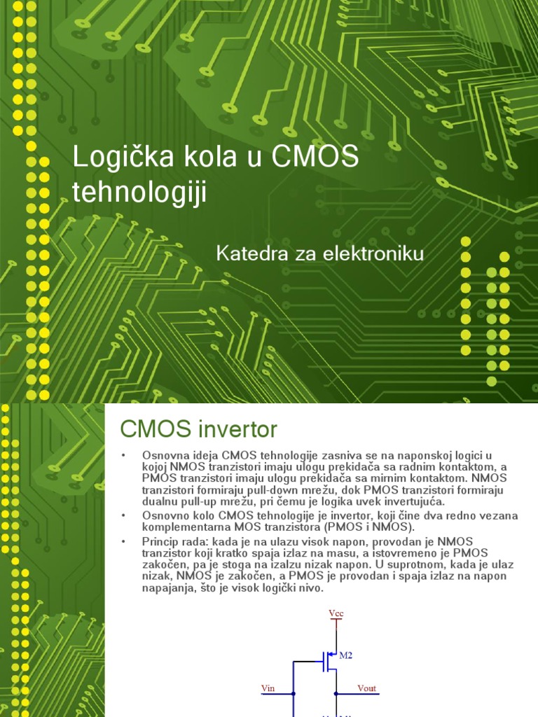 10 Logicka Kola U CMOS Tehnologiji | PDF