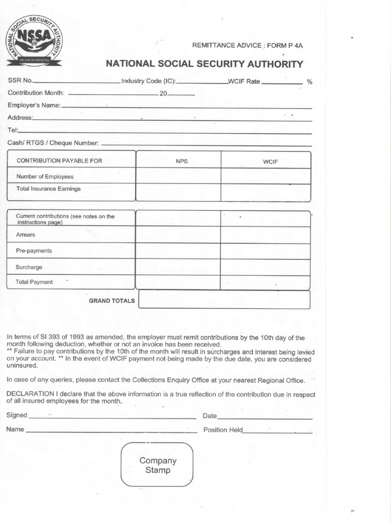 P4a Remittance Advice | PDF