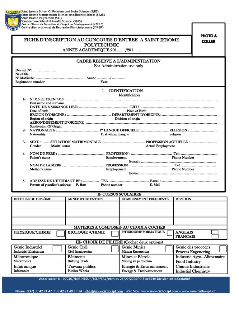 Fiche de Concours Polytechnique 2018-2019 | PDF