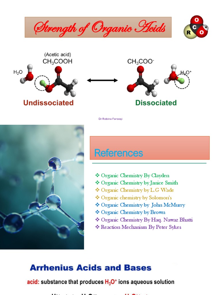 Organic Acids | PDF | Carboxylic Acid | Acid Dissociation Constant