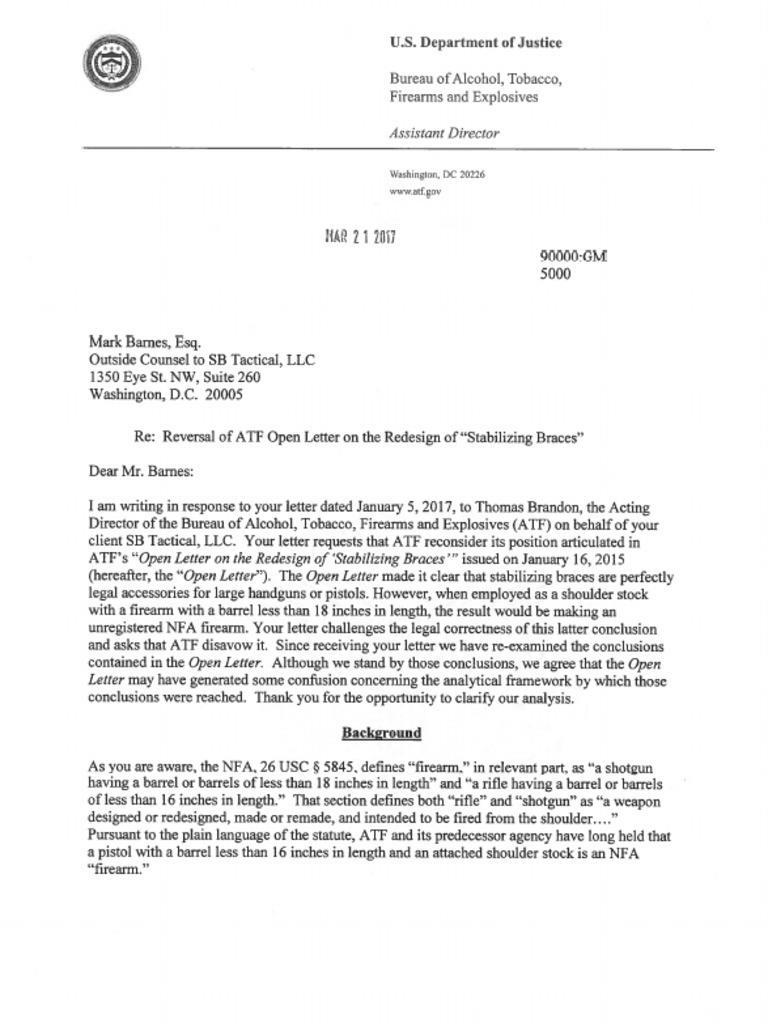 Atf Letter March 21 2017 | PDF