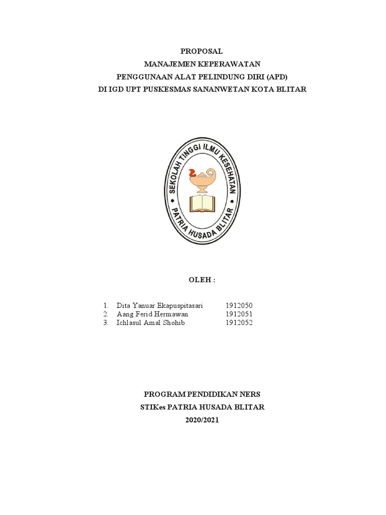 Proposal Pemakaian APD | PDF