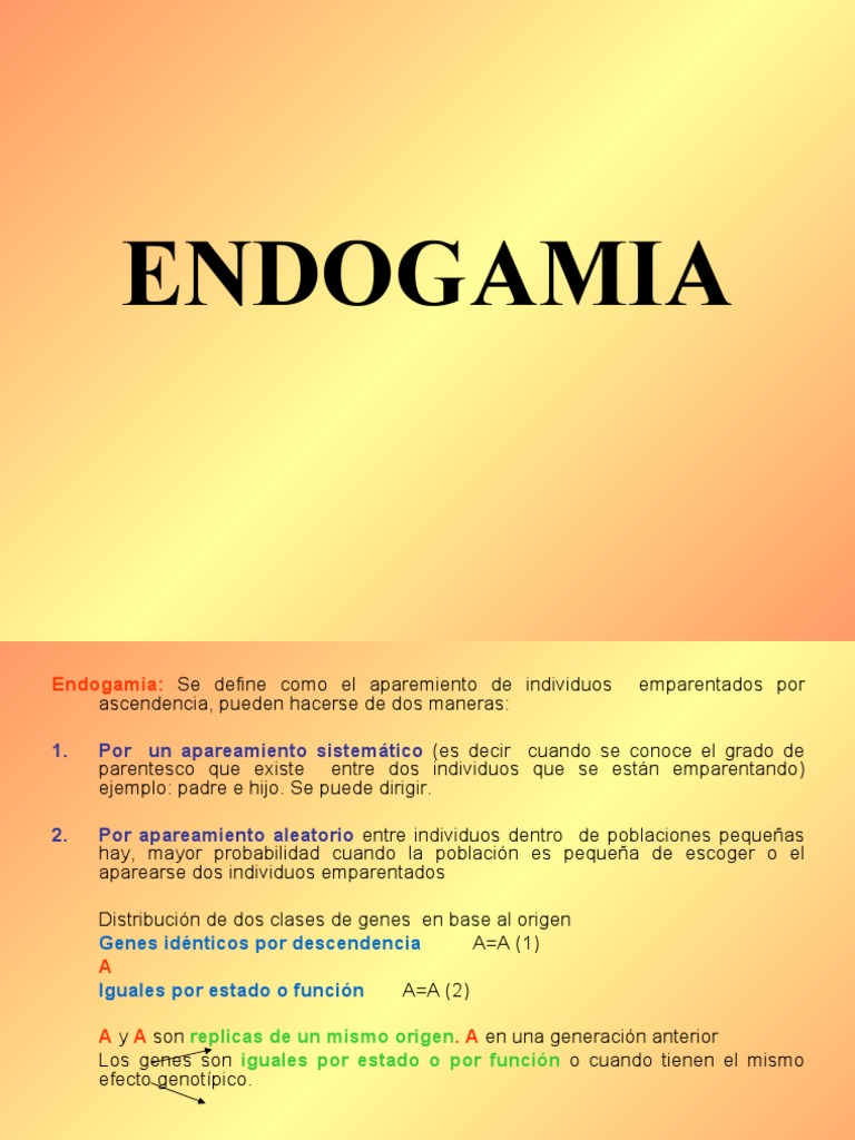 ENDOGAMIA | PDF | Endogamia | Gene