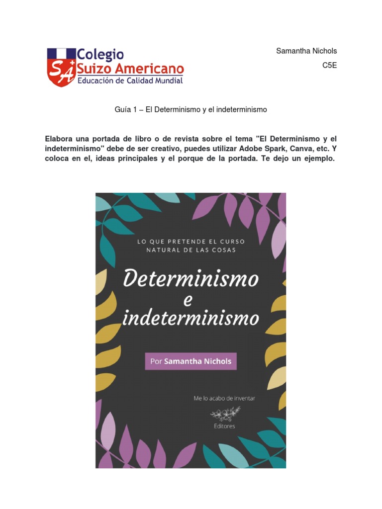 Guía 1 - El Determinismo y El Indeterminismo | PDF | Determinismo | Indeterminismo