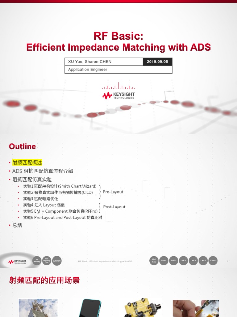 RF Basic - Efficient Impedance Matching With ADS - SC - Handout | PDF