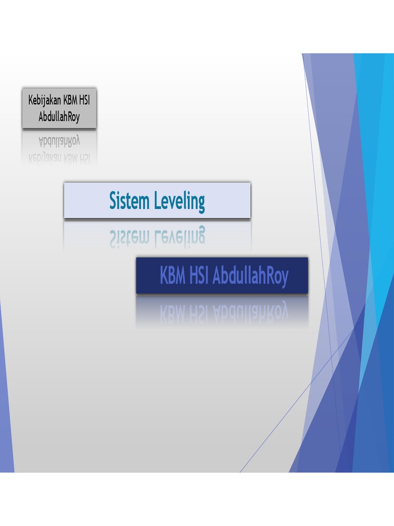 Leveling KBM HSI AbdullahRoy | PDF