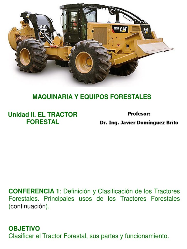 Partes y Funcionamiento del Tractor Forestal | PDF | Transmisión ...