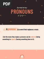 French Pronoun Reference Table | PDF | Object (Grammar) | Syntax