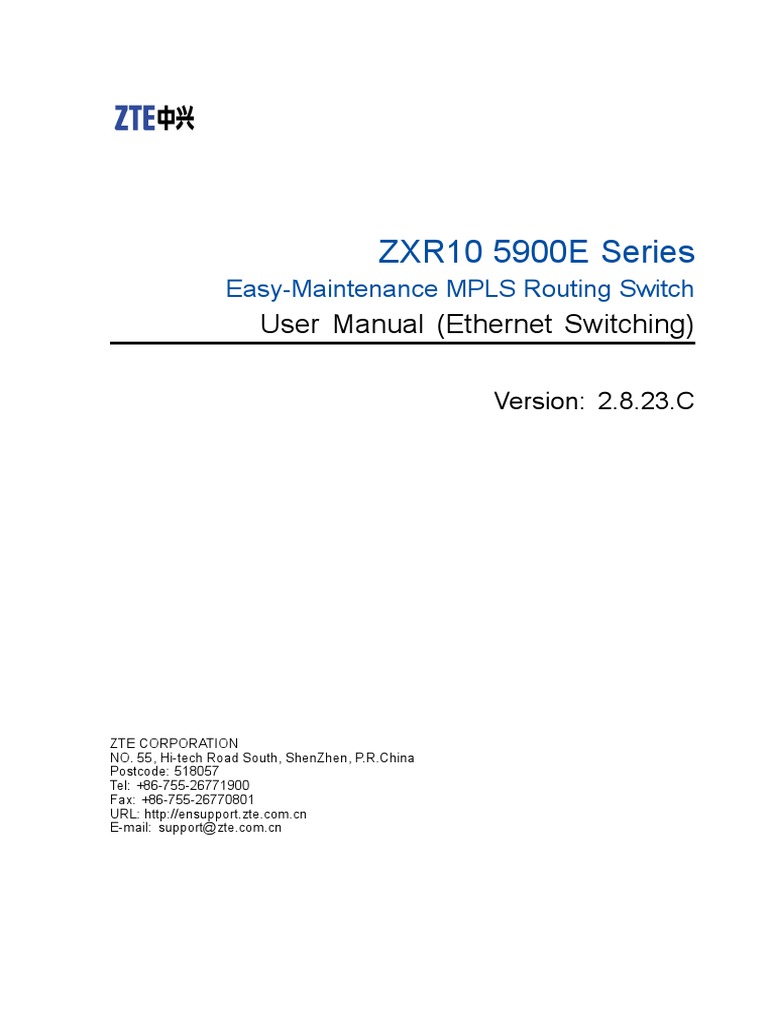 SJ-20111215100134-003 ZXR10 5900E Series (V2.8.23.C) Easy-Maintenance ...