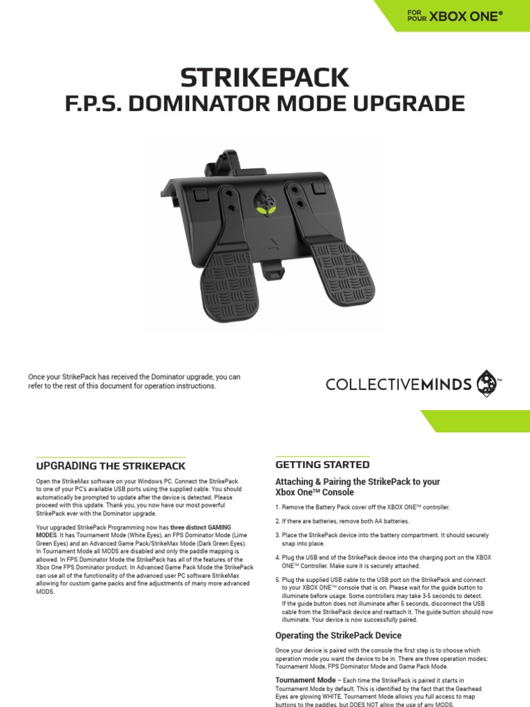 Strick Pack Dominador | PDF | Xbox | Trigger (Firearms)