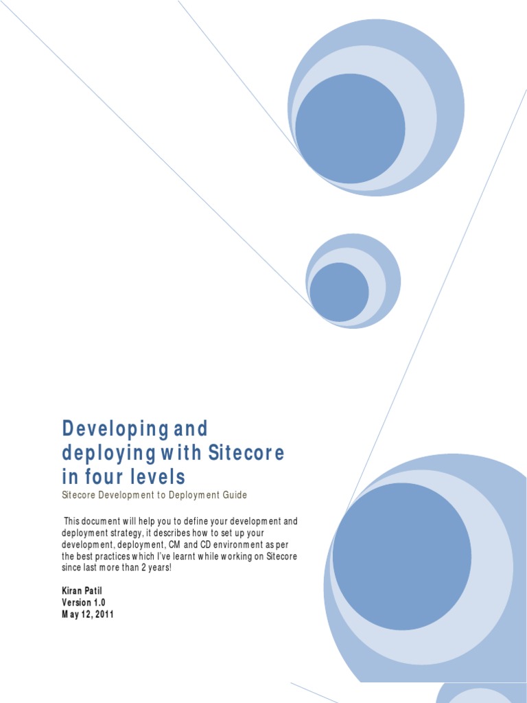 Developing and Deploying With Sitecore in Four Levels Version1.0 | PDF ...