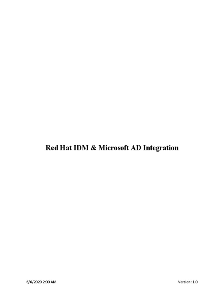 IDM-AD Inetgration - Step by Step | PDF | Active Directory | Domain ...