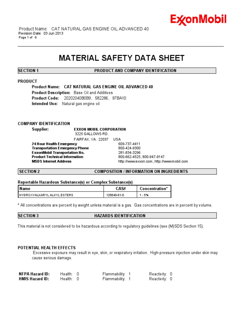 Cat Natural Gas Engine Oil (Ngeo) Advanced 40 | PDF | Firefighting ...