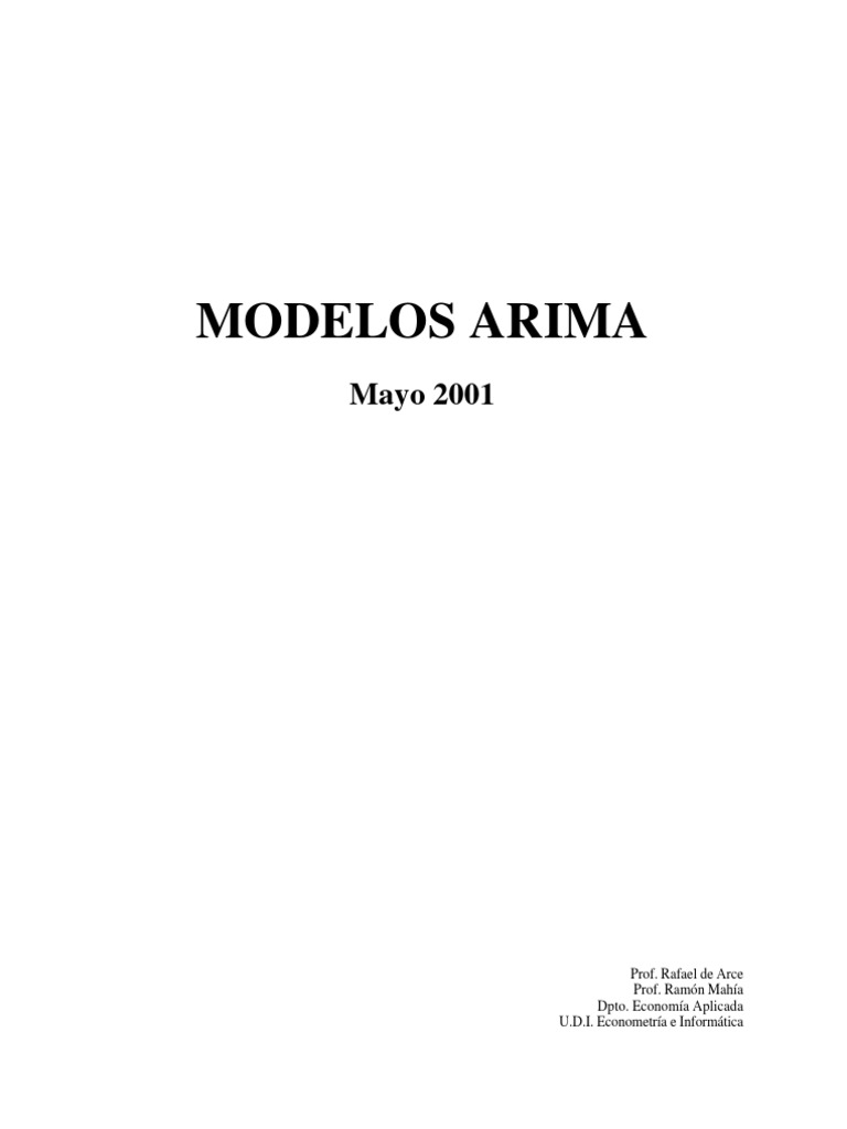 Modelos Arima | PDF
