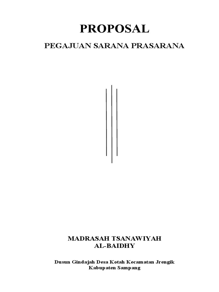 Proposal Sarpras | PDF