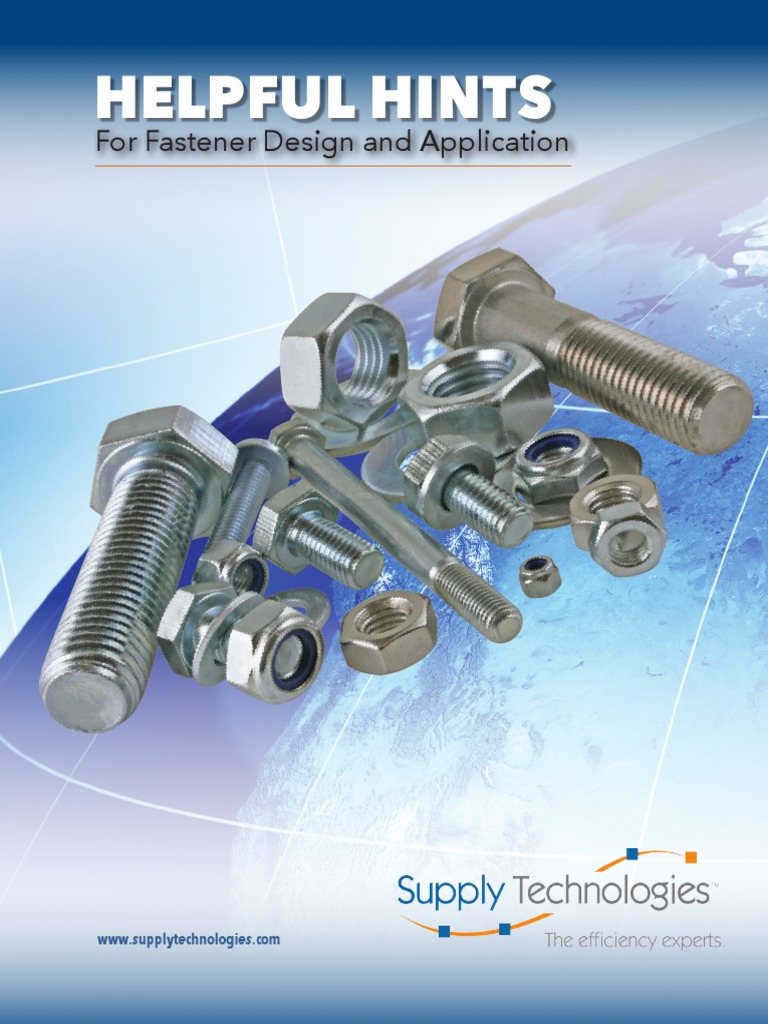 ST Fastener Helpful Hints - WEB | PDF | Screw | Steel