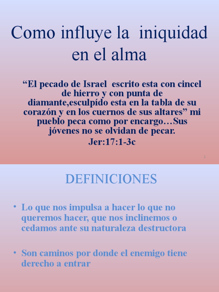 La Iniquidad 2 | PDF | Pecado | Misericordia