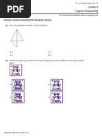 Class 2 Logical Reasoning Worksheets | PDF