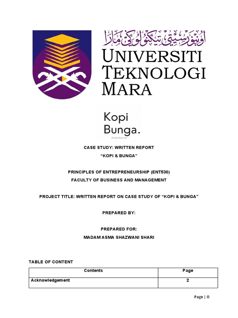Case Study New | PDF | Coffeehouse | Coffee