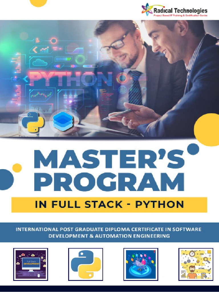 Master Program in Full Stack Python | PDF | Html Element | Bootstrap ...