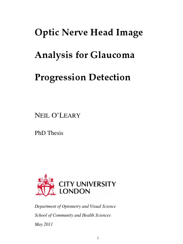 OLeary Thesis 2011 | PDF | Glaucoma | Retina