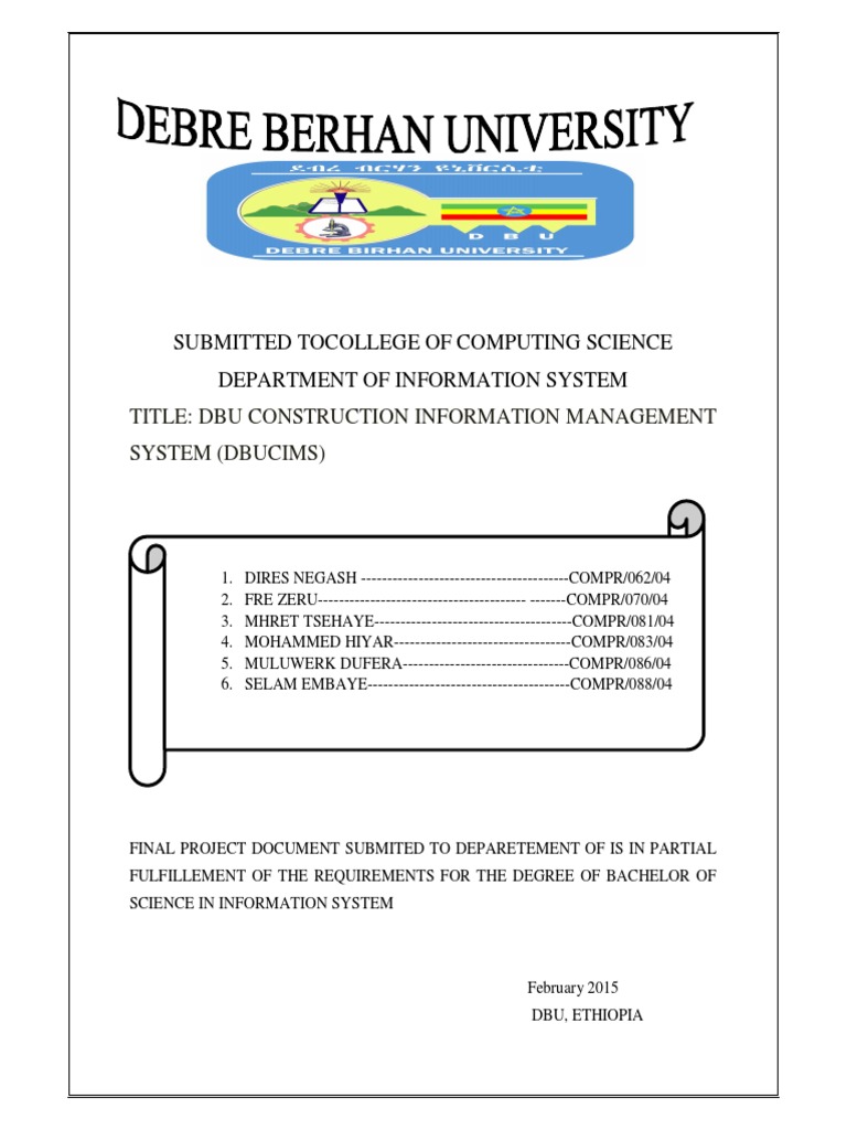 DBU Construction Information Management Systemnow | PDF | Databases ...