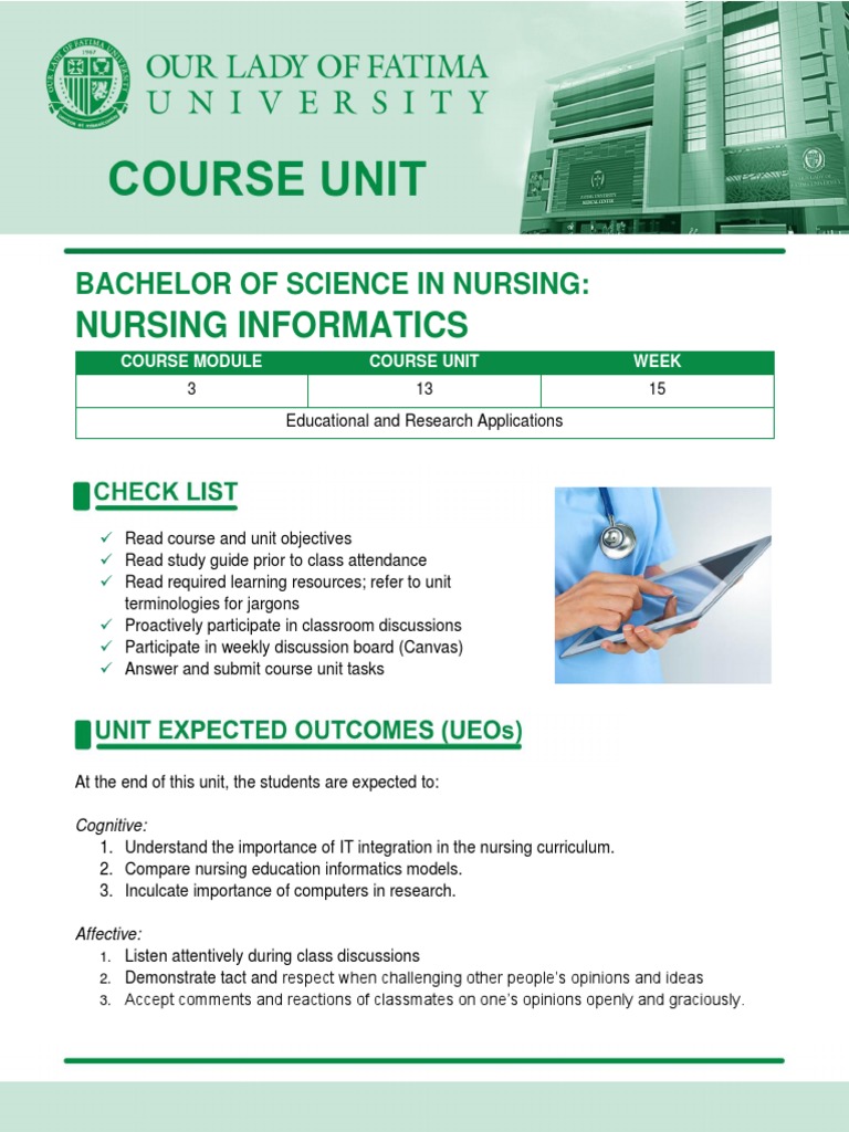 Educational Applications of Nursing Informatics: Preparing Nursing ...