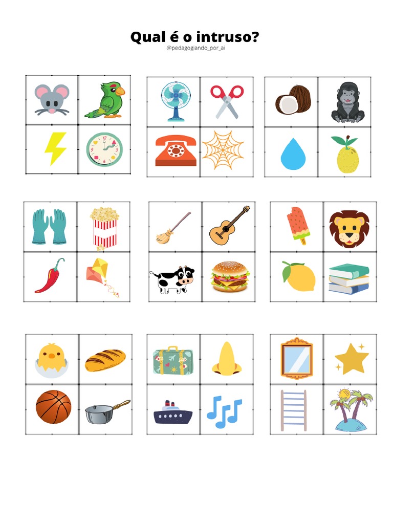 Encontre o Intruso | PDF