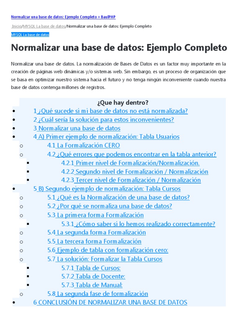 2021 11 11 Practica - Normalizar Una Base de Datos | PDF | Bases de ...