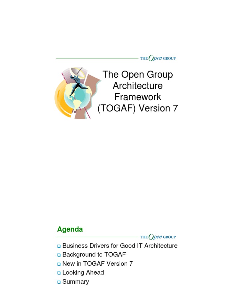 The Open Group Architecture Framework (TOGAF) Version 7 | PDF ...