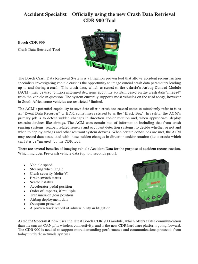 Bosch CDR 900.1 | PDF