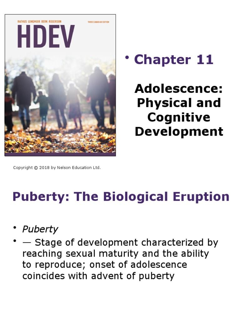 Chapter 11 PowerPoint | PDF | Puberty | Adolescence