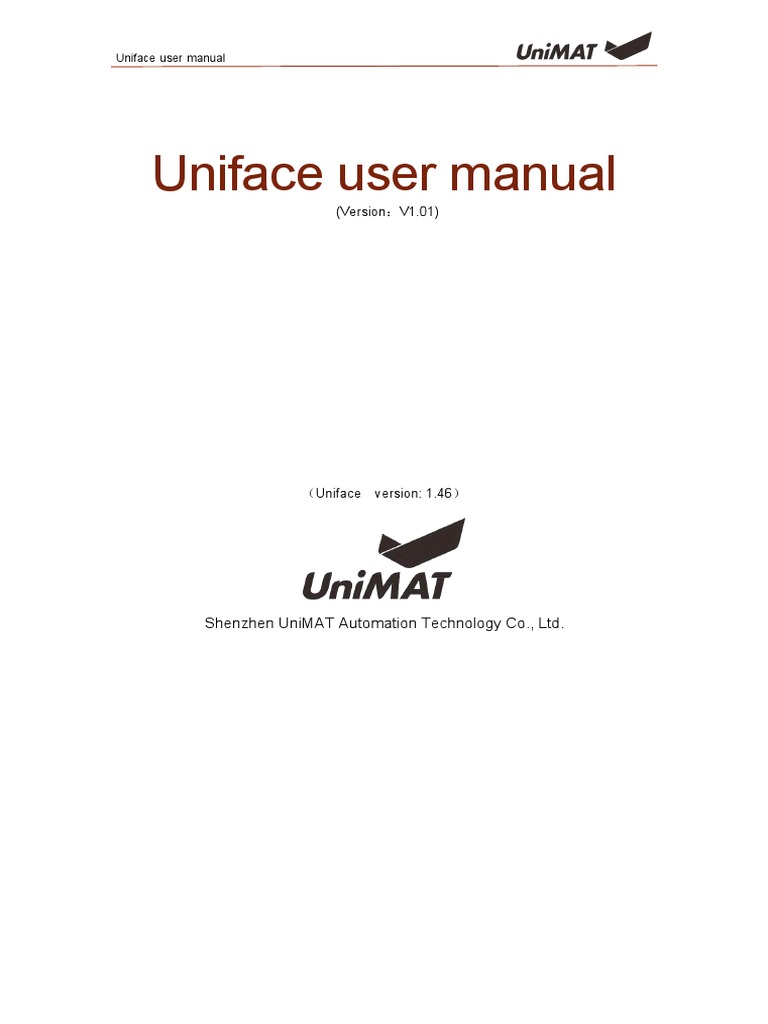 Unimat HMI User Manual V 1.01 | PDF | User Interface | Programmable ...