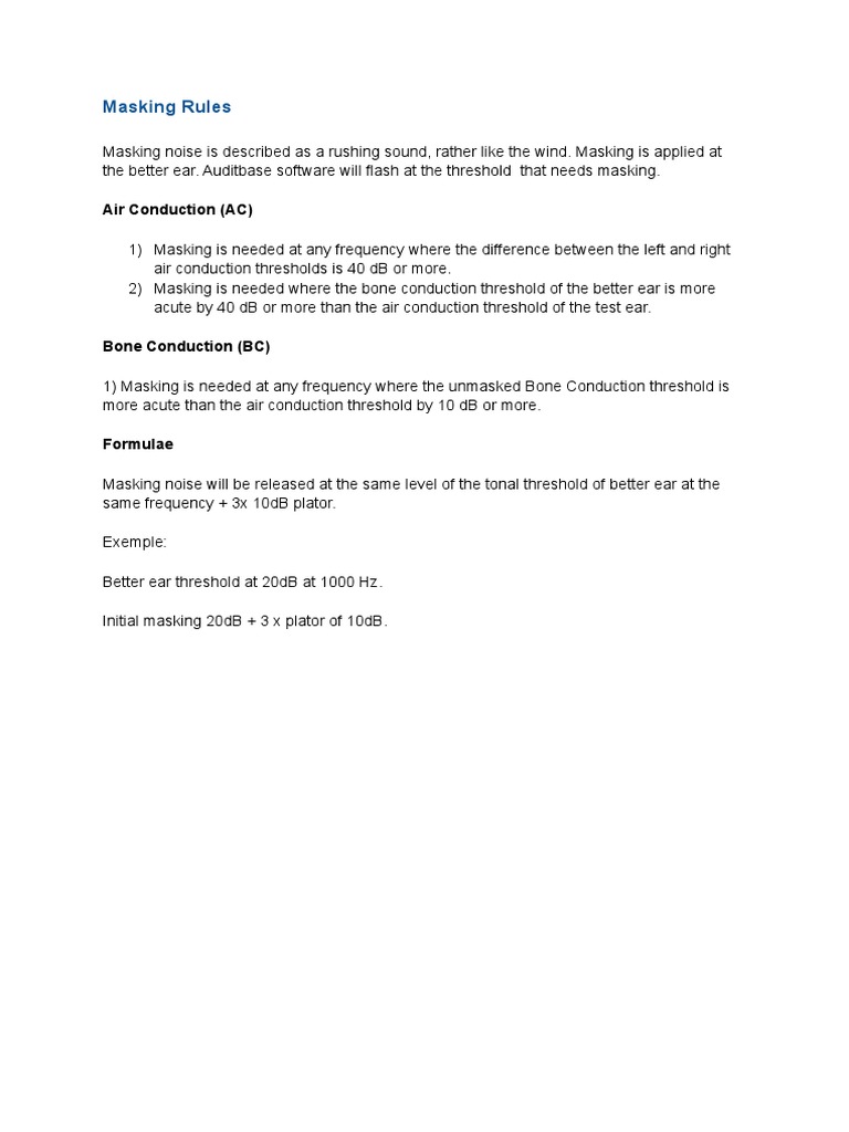 Masking BSA Rules | PDF