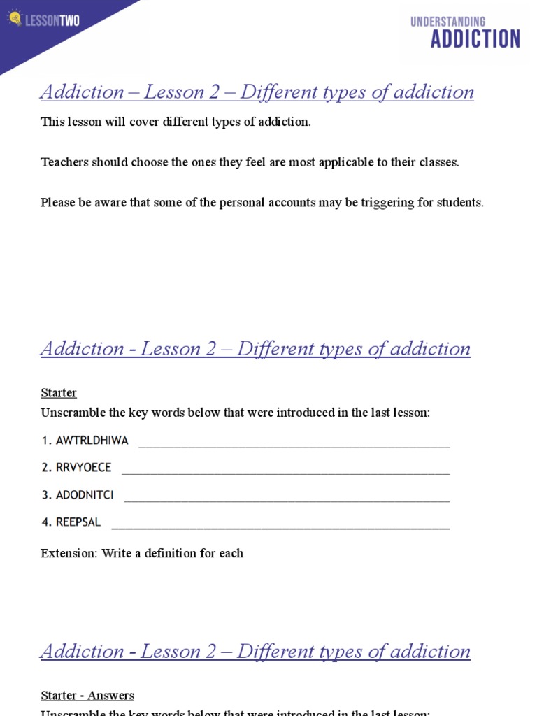 Exploring Different Types of Addiction | PDF | Heroin | Medical Cannabis