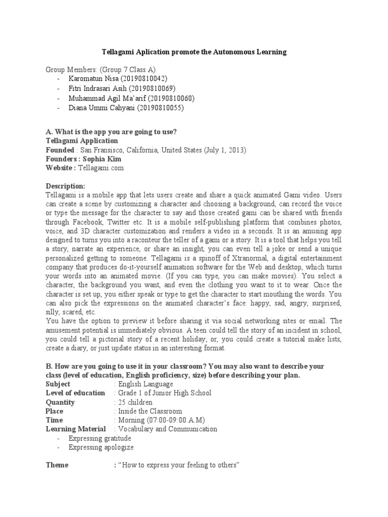 Autonomous Learning Application | PDF | Teachers | Application Software