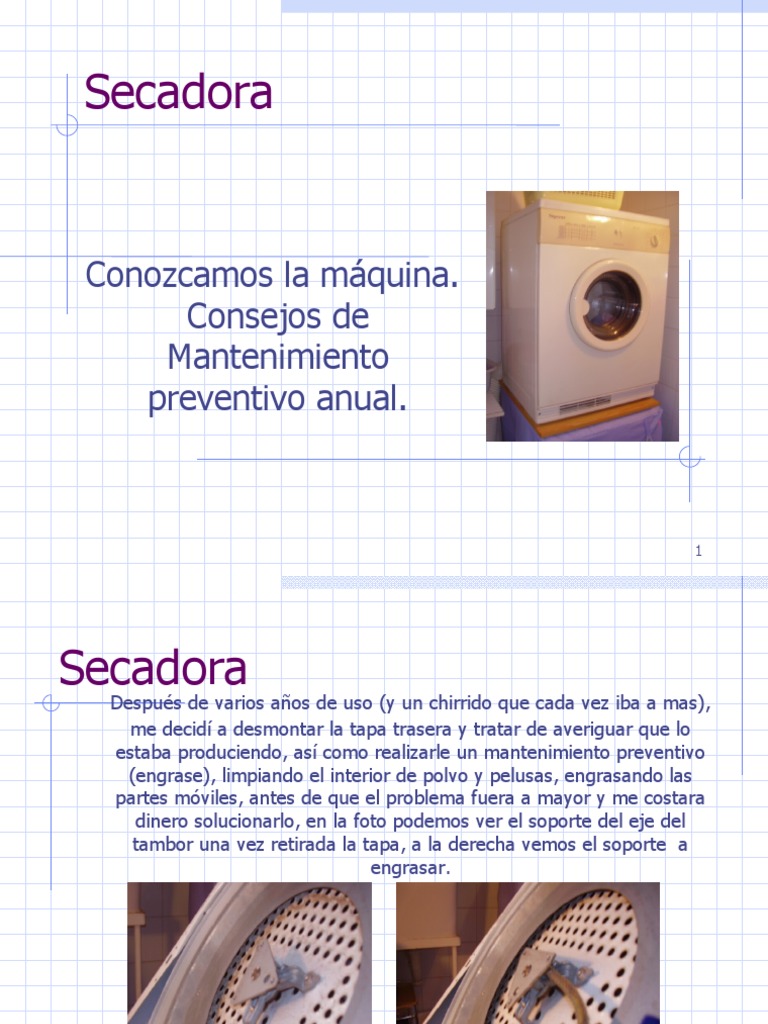 07 Tutorial de Lavarropas Power Point | PDF | Secadora de ropa | Lavadora