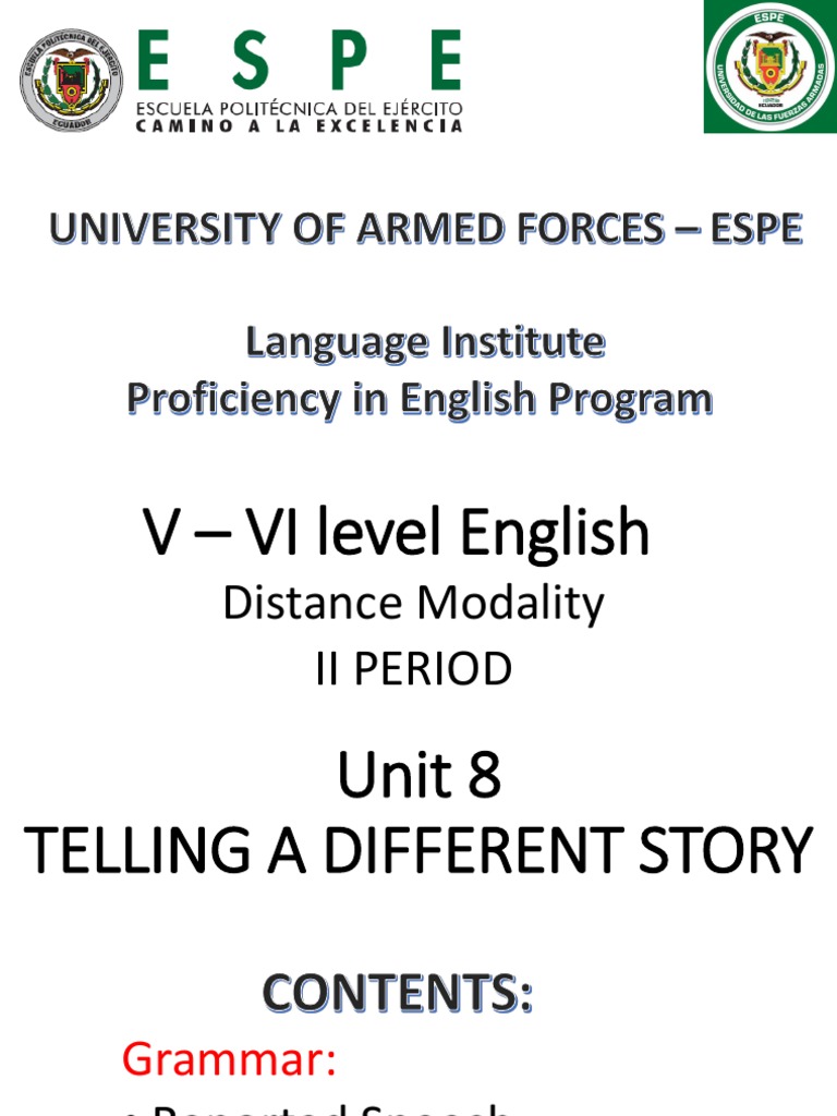 English Proficiency: Reported Speech Guide | PDF | Question | Semantics