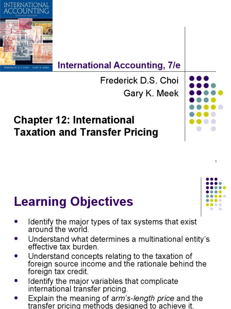 Chapter 12: International Taxation and Transfer Pricing | PDF | Taxes ...