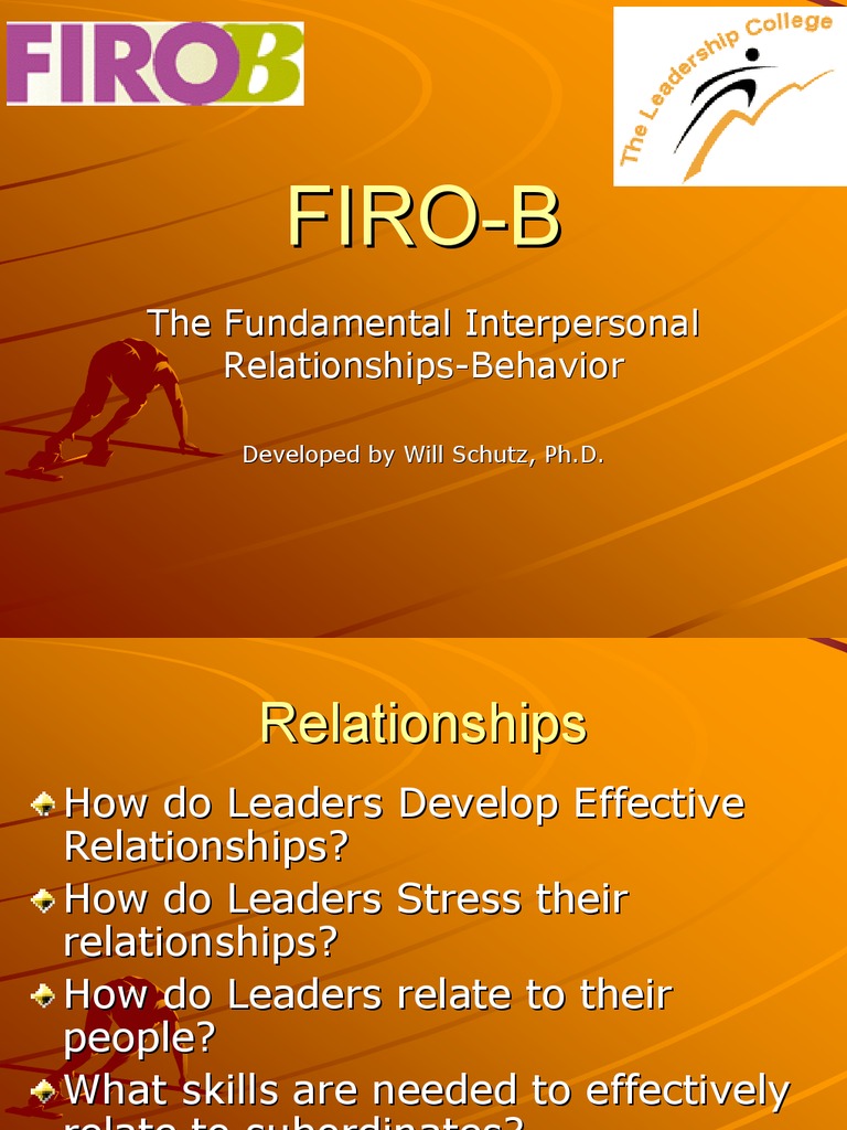 firo-b | Social Group | Behavior