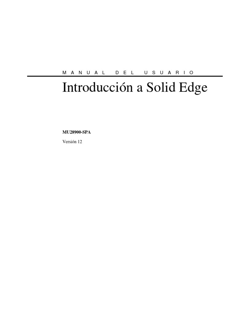 Solidedge - User Guide Solid Edge | PDF | Point And Click | Window (Computing)