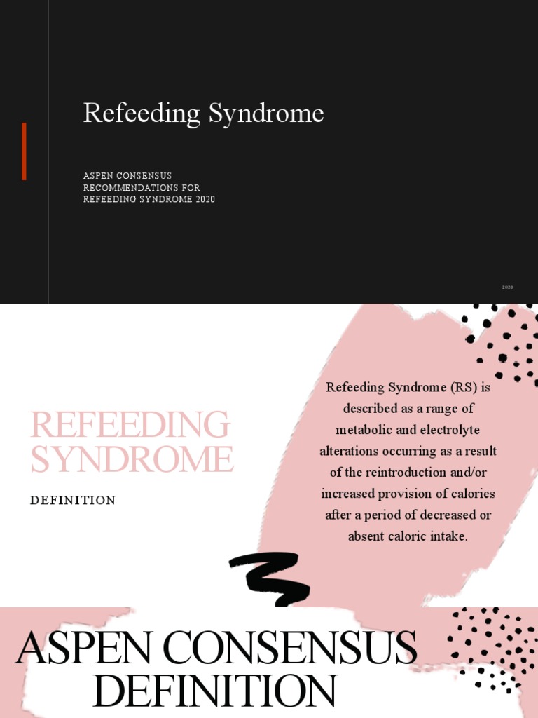 Aspen Consensus Recommendations For Refeeding Syndrome 2020 | PDF ...