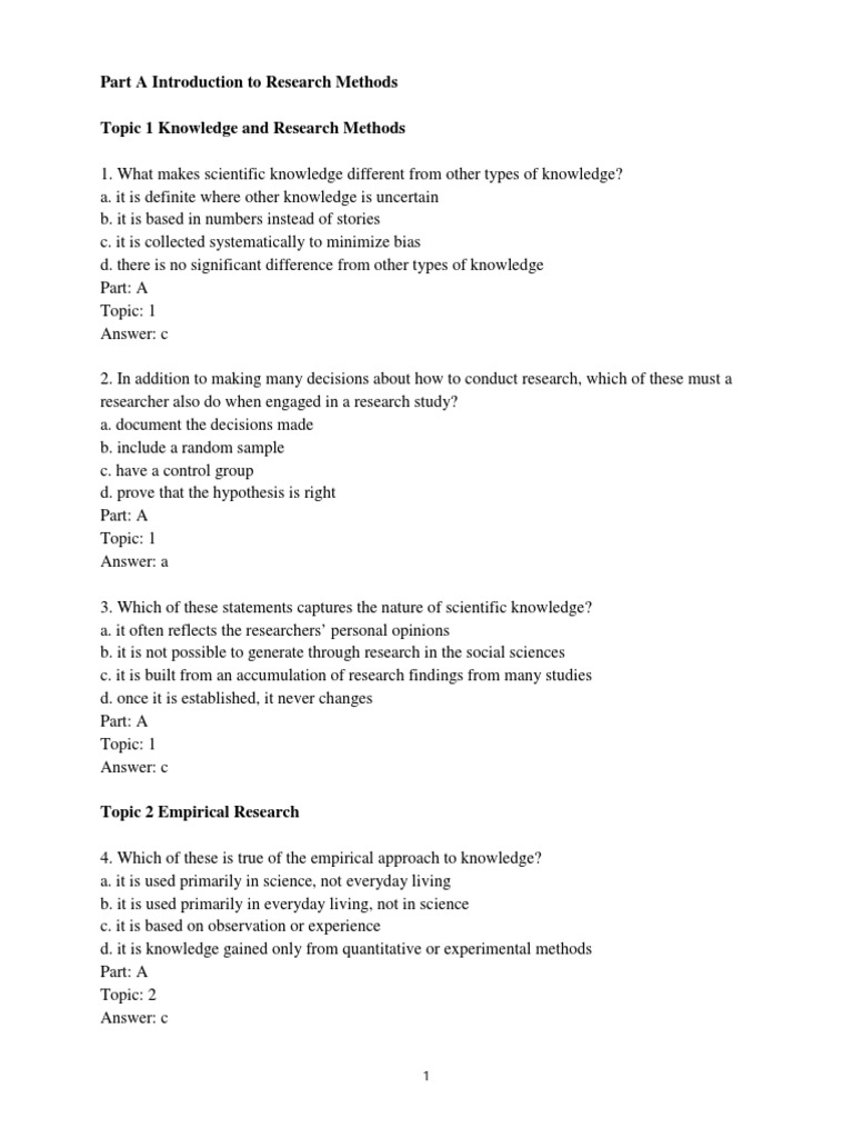 Foundations of Research Methodology | PDF | Experiment | Quantitative ...